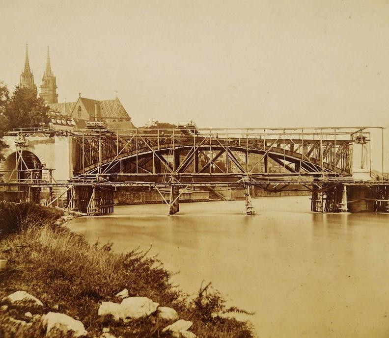 Der Bau der Wettsteinbrücke im Jahr 1877 - Prime News